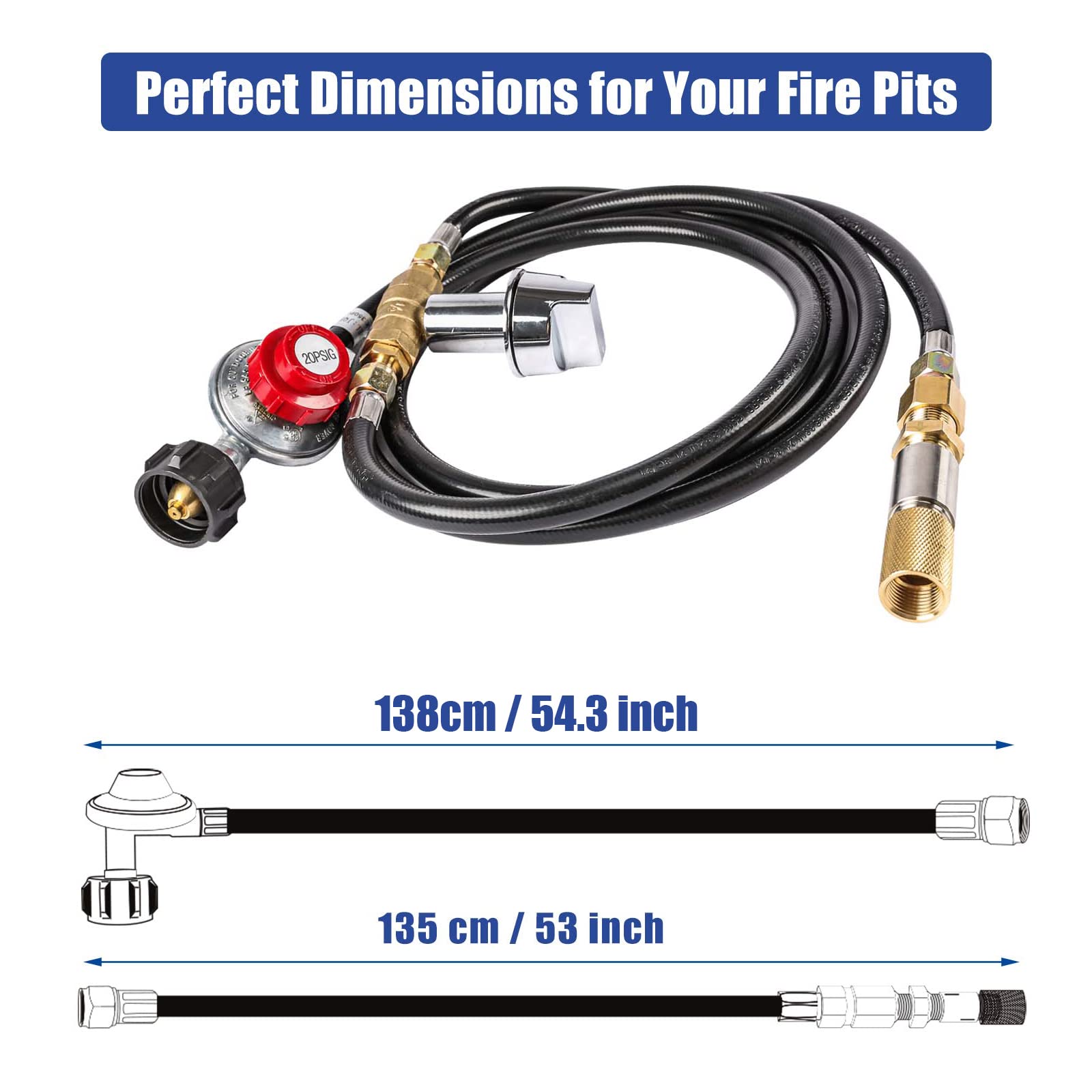 GRISUN Drop-in Fire Pit Kit 30 x 10 Inch, H-Shape Burner with Pan, Come with Upgraded Spark Ignition Kit for Gas Fire Pit, Fire Pit Table Insert Stainless Steel, Suitable for Indoor Outdoor Decoration
