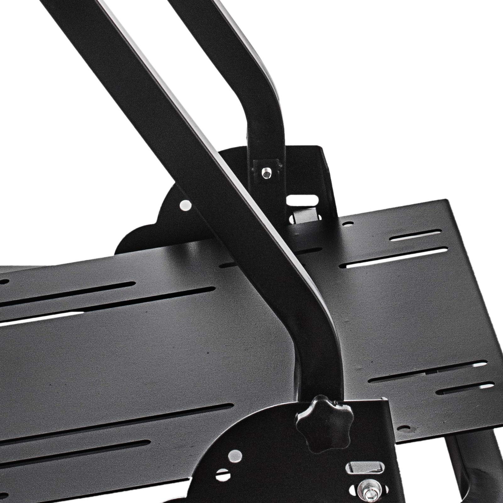 Mrolife G920 Racing Wheel Stand Height Adjustable Racing Stand for Gaming,Driving Simulator Cockpit Compatible with Logitech G25, G27, G29, G920 Gaming Cockpit (Racing Steering Wheel Stand), Black