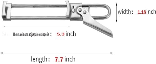 Master Opener Adjustable Jar & Bottle Opener, Adjustable Multifunctional Stainless Steel Can Opener Jar Lid Gripper, Manual Jar Bottle Opener Kitchen Accessories