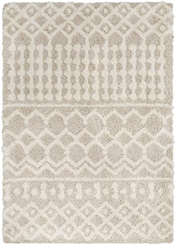 Artistic Weavers Hapsburg Moroccan Shag Area Rug, 6'7" x 9'6", Beige