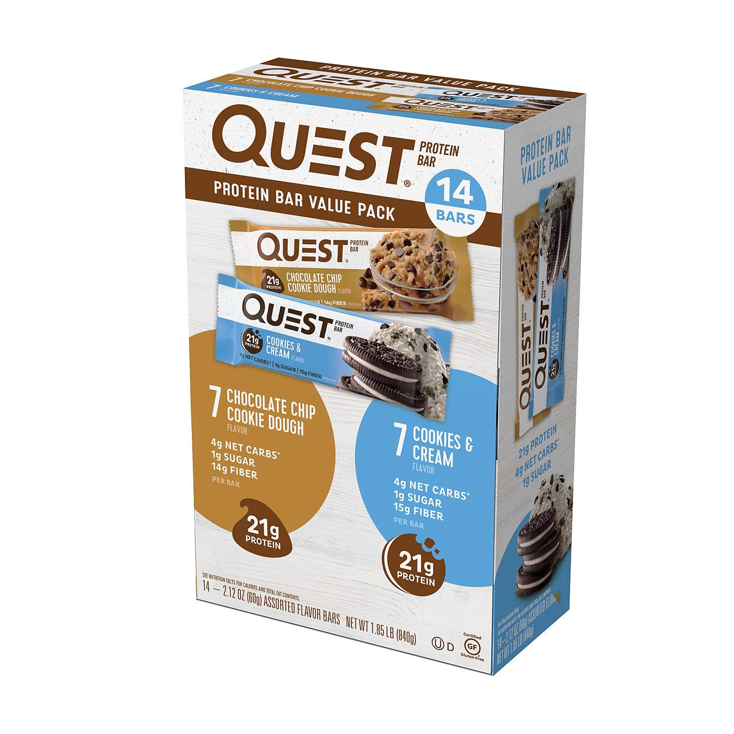 Quest Protein Bar, Variety Pack 14 ct.