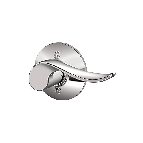 SCHLAGE Sacramento Right Handed Lever Non-Turning Lock, Bright Chrome (F170 SAC 625 RH)