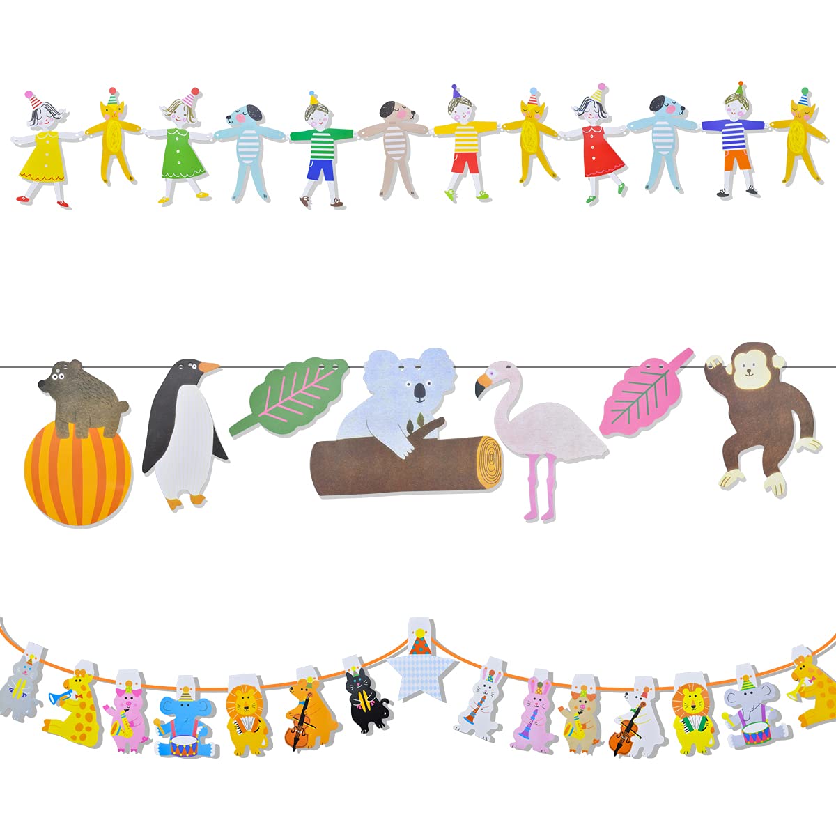 Woodland Creatures Banner 50FT Forest Animal Friends Garland Baby Shower Decor Birthday Party Supplies Decoration Wild Birthday Decorations Banner Garland with 34 PCS Animal and Characters Paper Cutouts