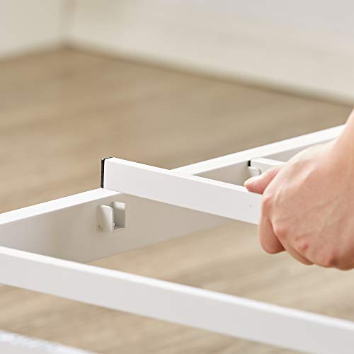 ZINUS Florence Full Panel Metal Platform Bed Frame / Mattress Foundation / No Box Spring Needed / Easy Assembly, White, Full