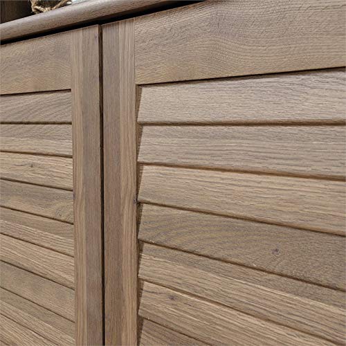 Sauder Harbor View Storage Cabinet, Salt Oak finish