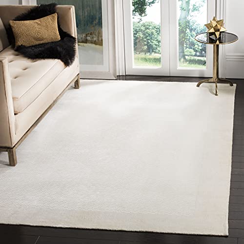 SAFAVIEH Mirage Collection 8' x 10' Pearl MIR721A Handmade Modern Abstract Viscose Area Rug