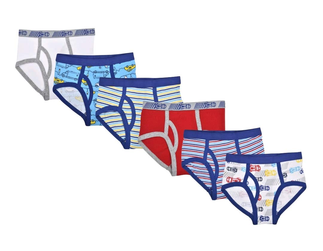 Wonder Nation Clothing Assorted Prints 6 Pack Briefs - 4T/5T