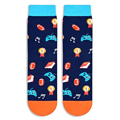 HAPPYPOP Crazy Socks For Kids, Fun Boys Socks, Best Son Ever Gifts, Son Gifts From Mom Dad