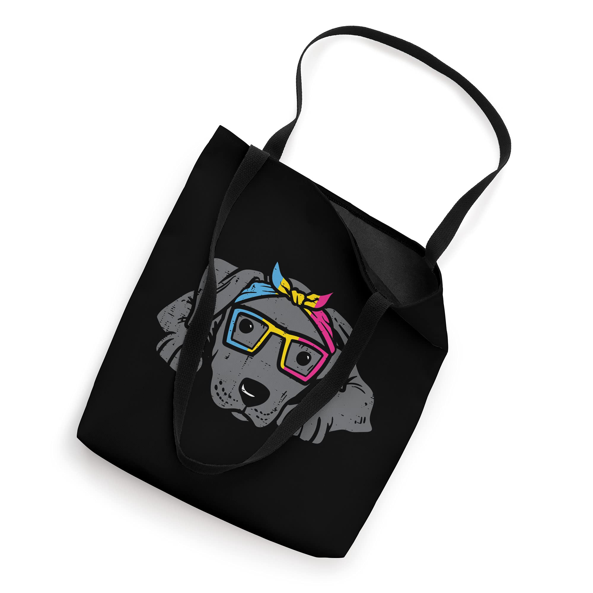 Pitbull Pansexual Headband Bandana Pan Pride Dog Men Women Tote Bag