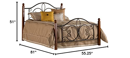Hillsdale Furniture Hillsdale Milwaukee Post Full bed set, Textured Black