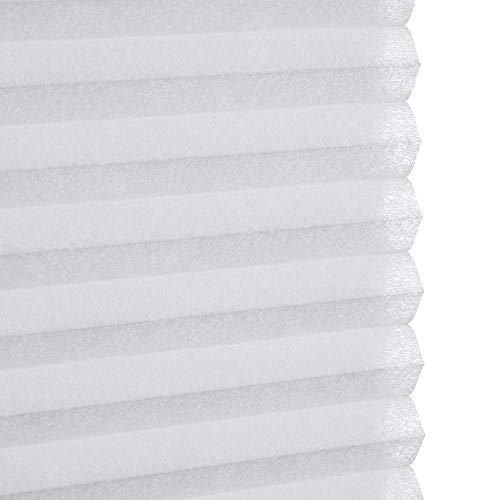 Home Decorators Collection Cut-to-Width Snow Drift 9/16 in.Top-Down Bottom-Up Cordless Cellular Shade - 28 in. W x 48 in. L