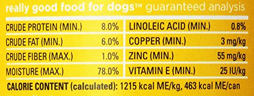 Pedigree Meaty Ground Dinner With Chunky Turkey And Bacon Canned Dog Food 13.2 Ounces (Pack Of 24)