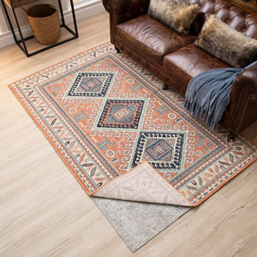 Mohawk Home 6' x 9' 1/4 Rug Pad 100% Felt Protective Cushion, Premium Comfort Underfoot β Safe for All Floors