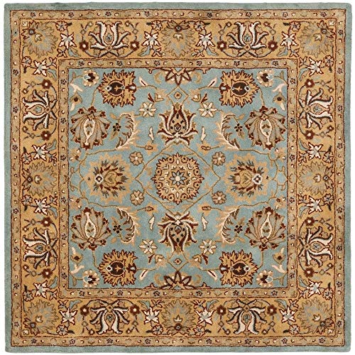 SAFAVIEH Heritage Collection 9' x 12' Blue/Gold HG958A Handmade Traditional Oriental Premium Wool Area Rug