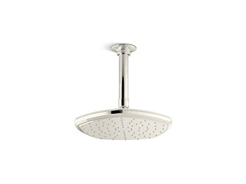 Kohler 27051-SN OCCASIONโข 8" single-function 2.5 gpm rainhead, Vibrant Polished Nickel
