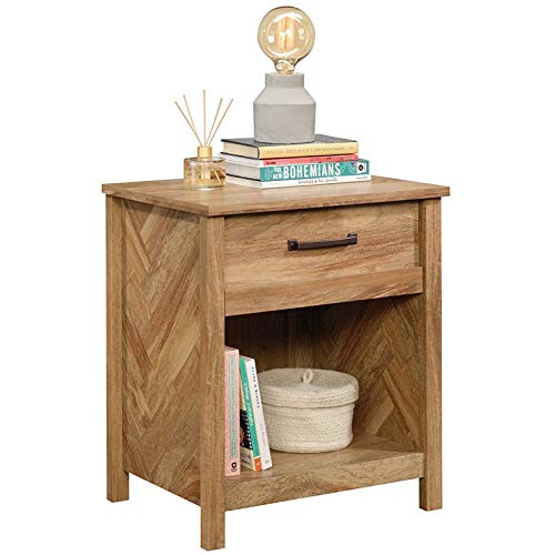 Sauder River Ranch Full-Queen Headboard, Sindoori Mango Finish & Cannery Bridge Nightstand, Sindoori Mango Finish