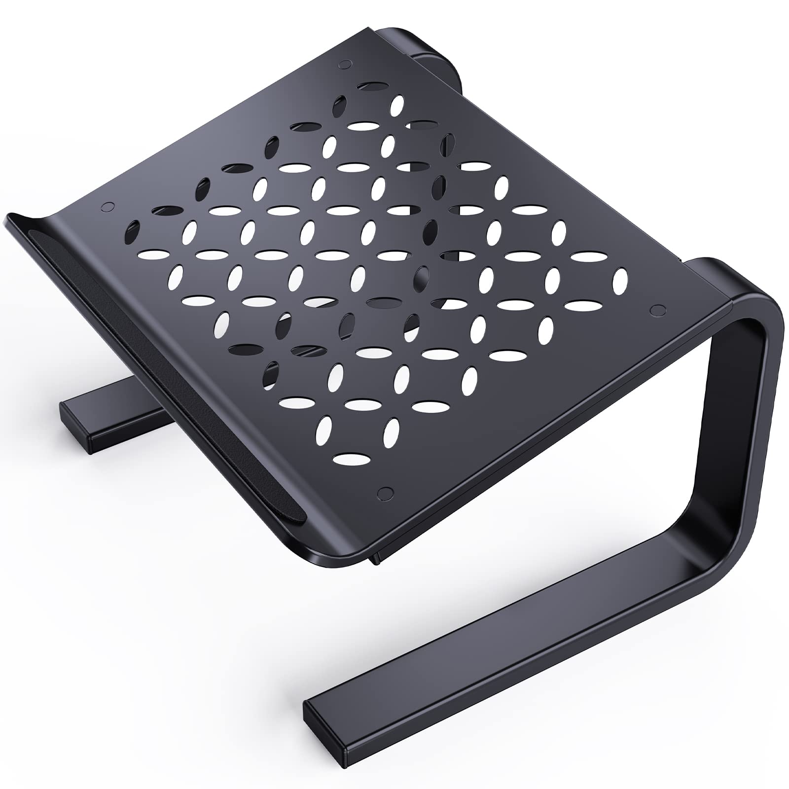 LORYERGO Laptop Stand for Desk, Ergonomic Laptop Riser Laptop Mount Computer Holder for Desk, Strengthened Notebook Stand Compatible with All 10-15.6β Laptops, Black