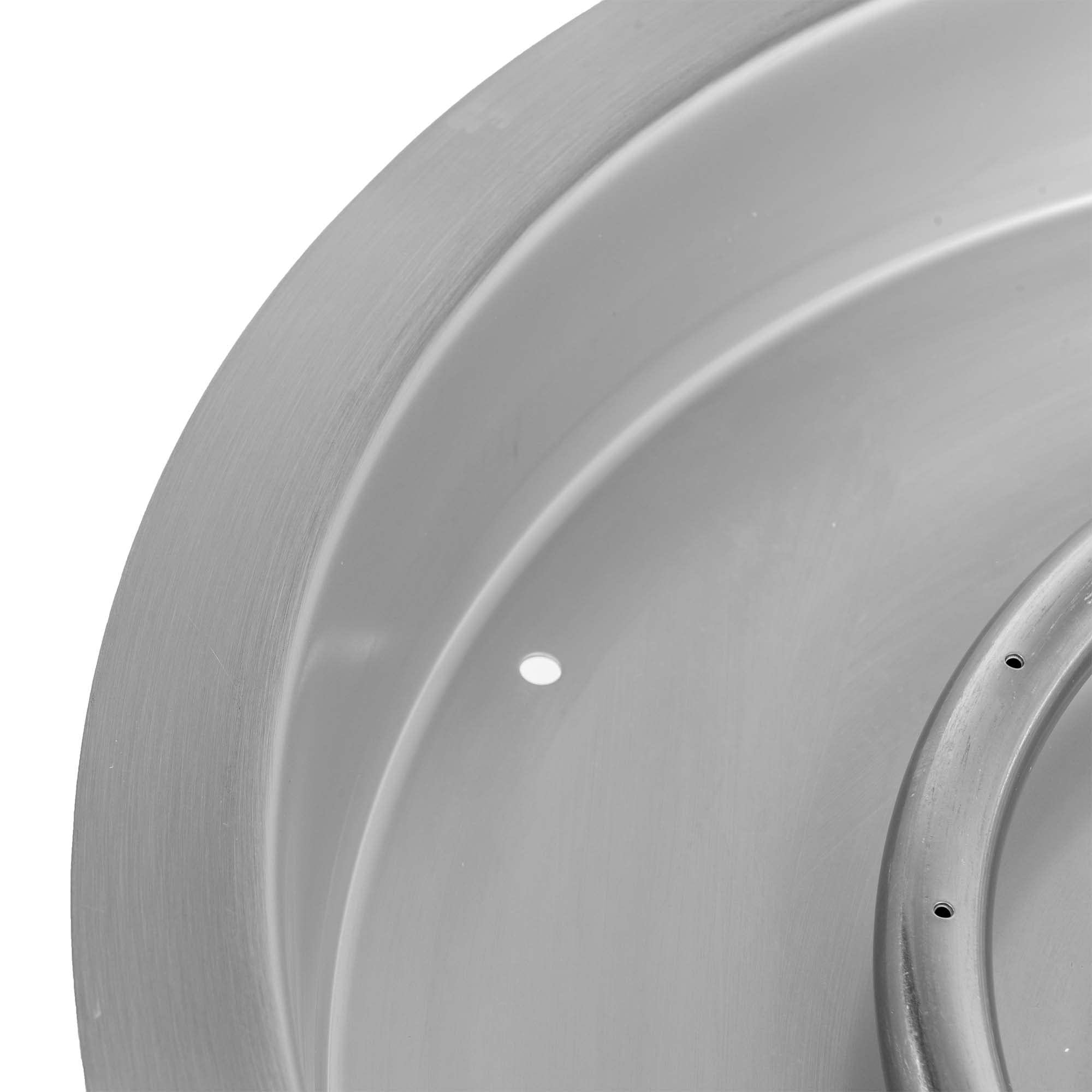 Celestial 19" Round Drop-in Fire Pit Pan w/ 12" Burner, Stainless Steel, 92,000 BTU, Natural Gas or Propane, for Easy Installation in DIY Outdoor Gas Fire Pits