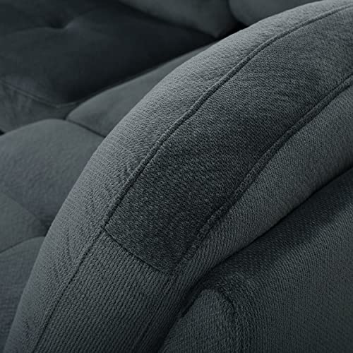 Christopher Knight Home Canterbury Fabric Sectional Set, Charcoal