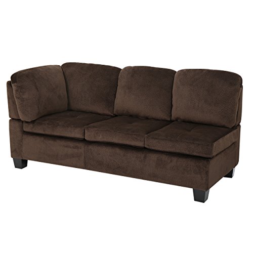 Christopher Knight Home Welsh Chocolate Fabric Sectional Sofa Set