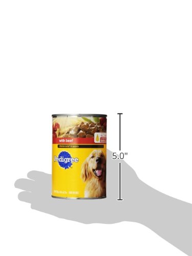 PEDIGREE CHOICE CUTS in Gravy Adult Canned Wet Dog Food with Beef, (12) 22 oz. Cans