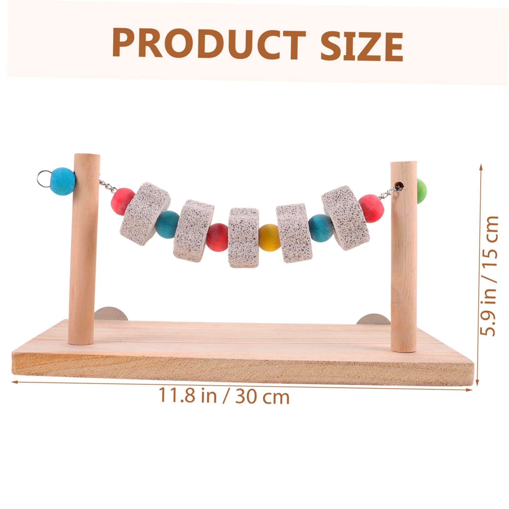 iplusmile 3pcs Chew Toys Parakeet Perch Bird Toy Wooden Bird Perch Parrot Perch Stands Bird Cage Stand Cage Bird Stand Parrot Chewing Toy Cage Bird Perch Cage Parrot Stand Parrot Swing Toy