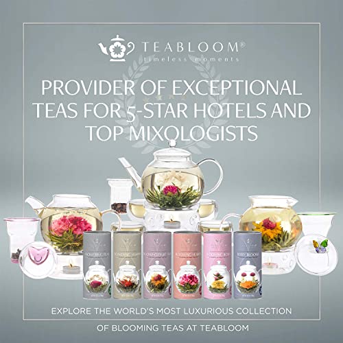 Teabloom Fruit Blooming Teas β 12 Unique Flower Varieties of Blooming Tea in 12 Delicious Fruit Flavors β Each Flowering Tea Ball Steeps Up to 3 Times