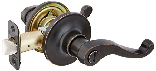 SCHLAGE J Series Lasalle Aged Bronze Universal Turn-Lock Privacy Door Lever