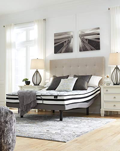 Signature Design by Ashley Chime 8 Inch Firm Hybrid Mattress, CertiPUR-US Certified Foam, Queen