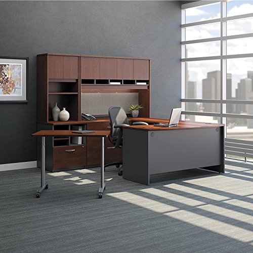 BUSH BUSINESS FURNITURE Series C Collection 48W Return Bridge in Hansen Cherry