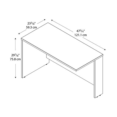 BUSH BUSINESS FURNITURE Series C Collection 48W Return Bridge in Hansen Cherry