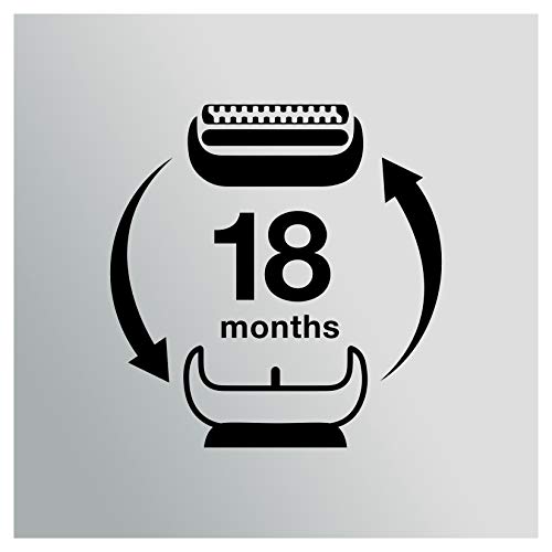 Braun Series 7 Electric Shaver Replacement Head, Easily Attach Your New Shaver Head, Compatible with New Generation Series 7 Shavers, 73S, Silver