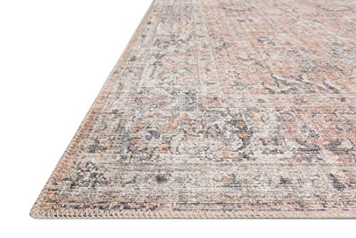 Loloi II Skye Collection SKY-01 BLUSH / GREY, Traditional 9'-0" x 12'-0" Area Rug