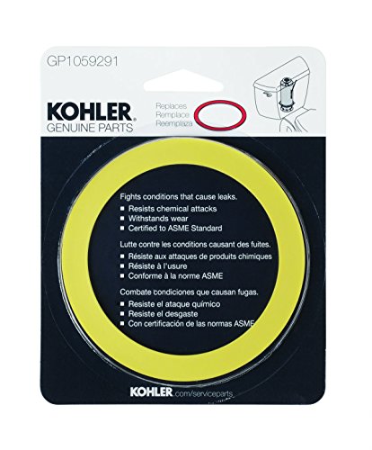 KOHLER K-1117210 Flush Valve Kit, 1.28,Black & Genuine Part Gp1059291 Canister Seal