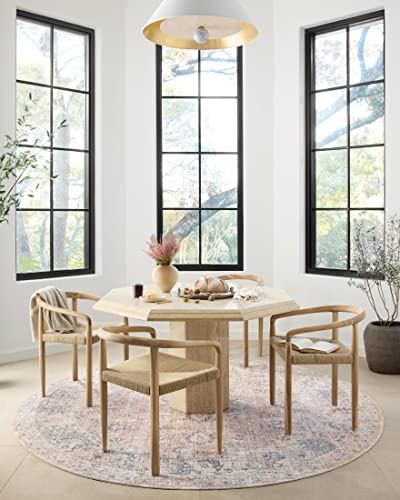 Loloi II Skye Collection SKY-01 BLUSH / GREY, Traditional 9'-0" x 12'-0" Area Rug