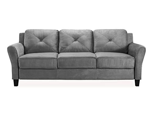 Lifestyle Solutions Harrington Sofa in Grey, Dark Grey