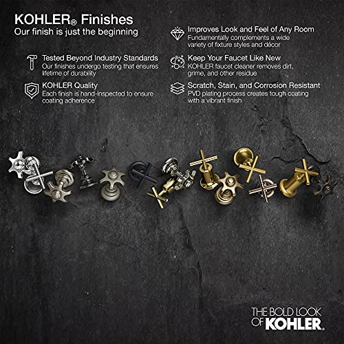Kohler 4061-2MB Escale Plumbing Fixtures, Vibrant Brushed Moderne Brass
