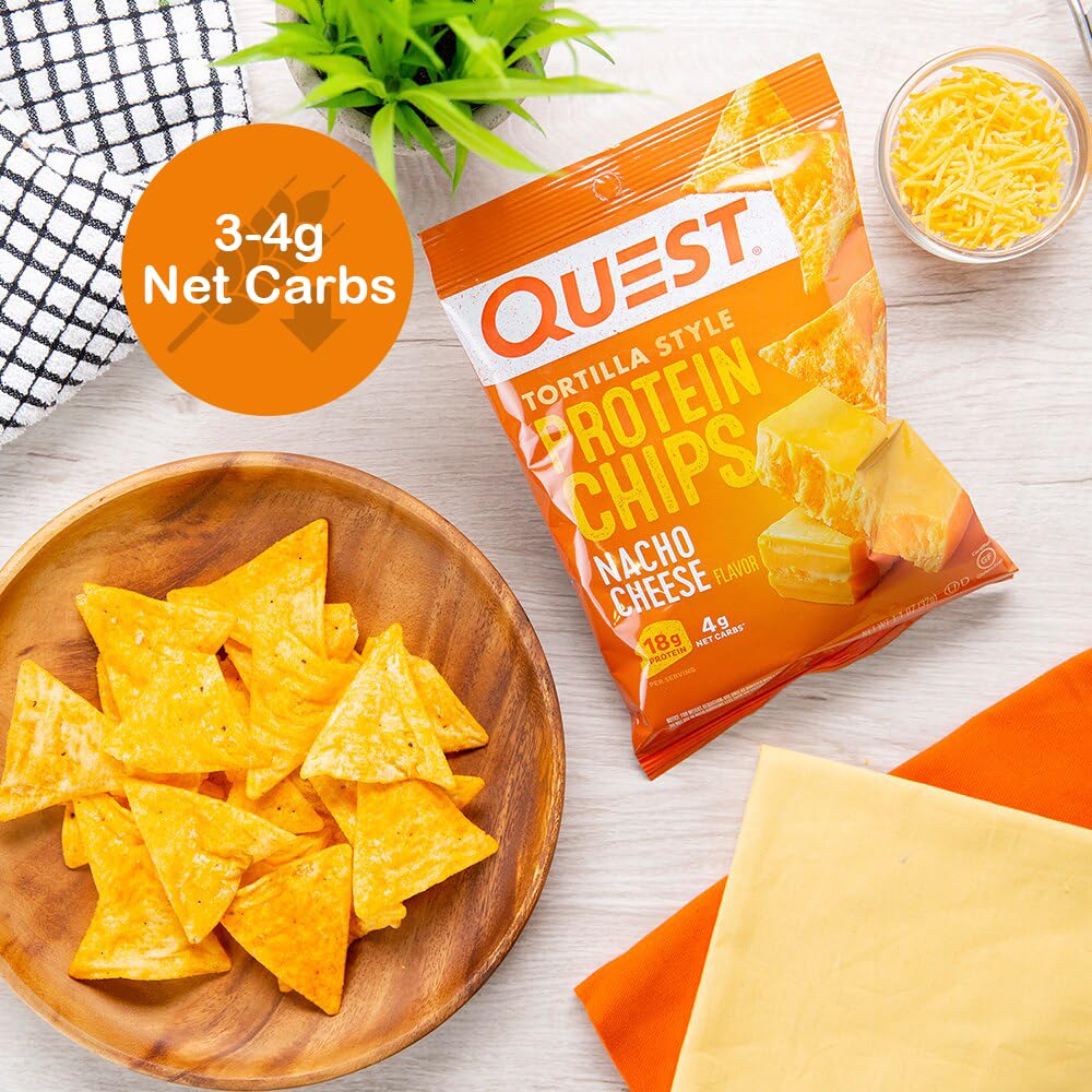 Kozy Home Quest Protein Chips Variety Pack - Assorted Flavors - High Protein Snacks - 6 Pack High Protein, Low Carb, Gluten Free, 1.1 Ounce(Kova Harper Packaging)