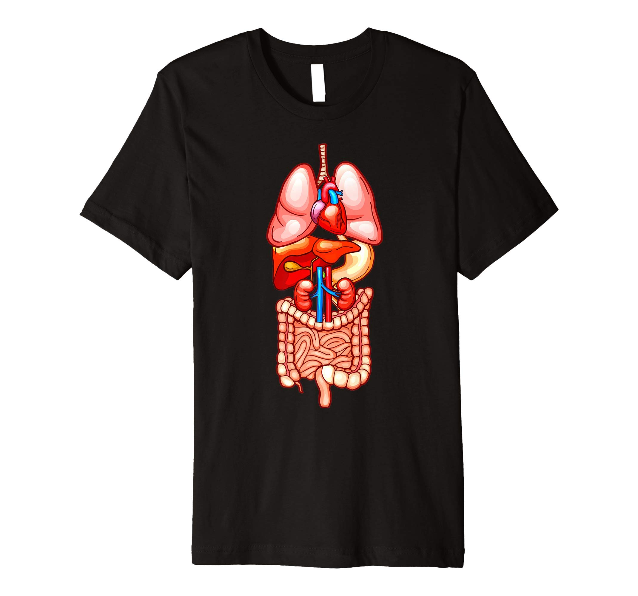 Internal Human Organs Viscera Halloween Party Costume Tee Premium T-Shirt