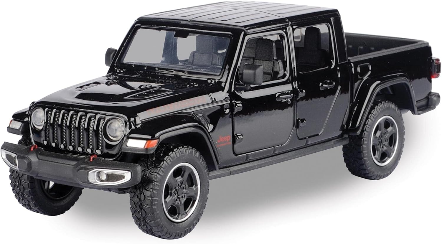 Motormax Toy 2021 Gladiator Rubicon (Closed Top) Pickup Truck Black 124-127 Diecast Model Car by Motormax 79368