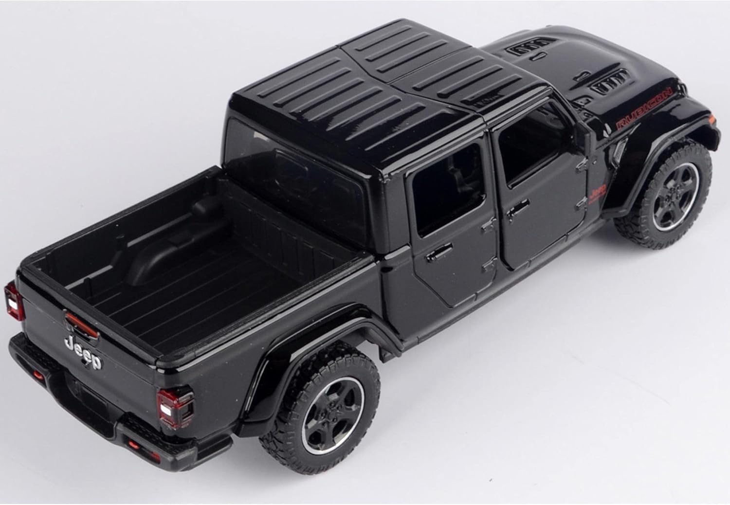 Motormax Toy 2021 Gladiator Rubicon (Closed Top) Pickup Truck Black 124-127 Diecast Model Car by Motormax 79368