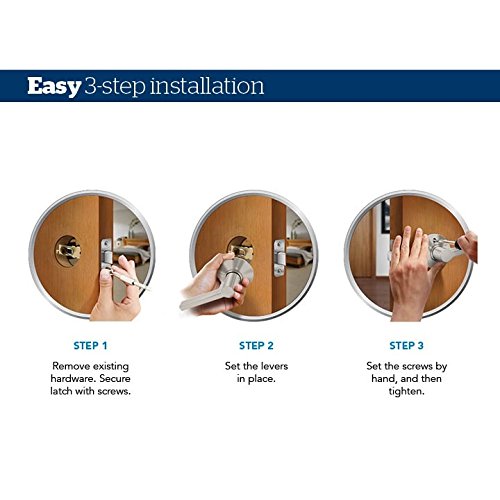 SCHLAGE F51A ELR 608 PLY Eller Lever with Plymouth Trim Keyed Entry Lock, Satin Brass