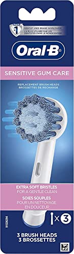 Oral-B Sensitive Gum Care Electric Toothbrush Replacement Brush Heads Refill, 3 Count