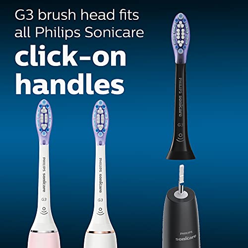 Philips Sonicare Genuine G3 Premium Gum Care Replacement Toothbrush Heads, Black, HX9054/95