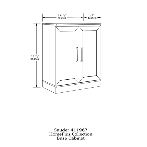 Sauder Homeplus Base Cabinet, Sienna Oak Finish