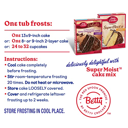 Betty Crocker Gluten Free Whipped Chocolate Frosting, 12 oz.