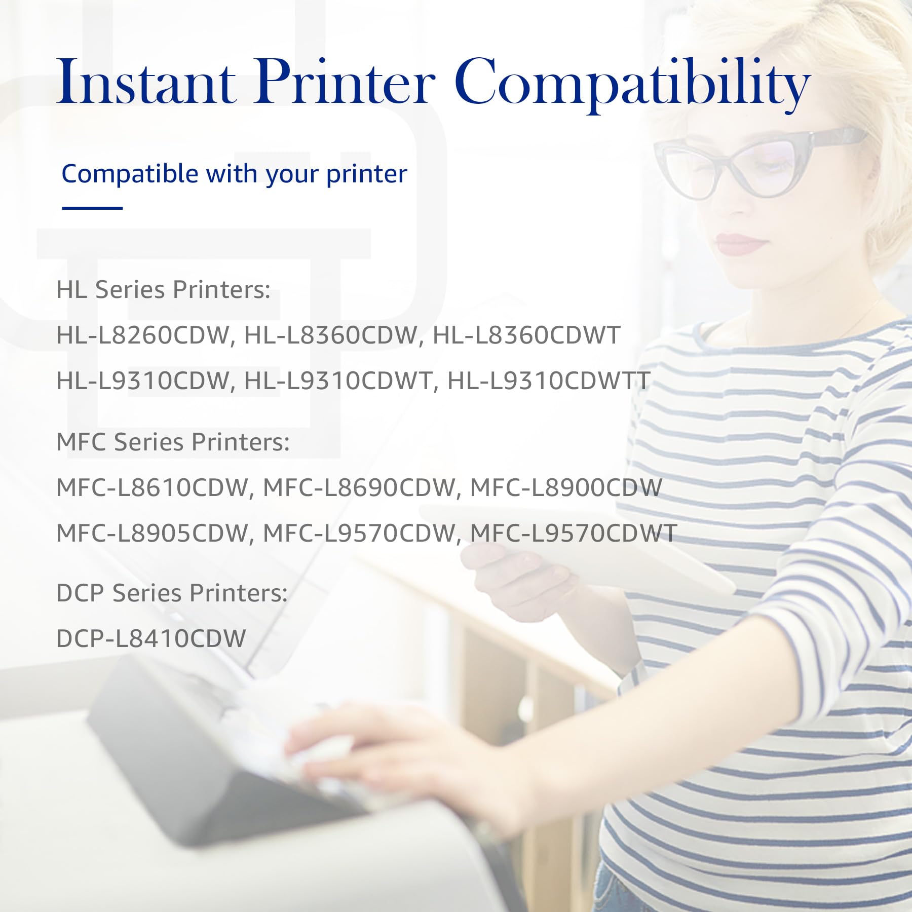 STAROVER Compatible Toner Cartridge Replacement for Brother TN433 TN 433 431 TN433BK TN431 TN431BK for HL-L8360CDW MFC-L8900CDW HL-L8260CDW HL-L8360CDWT MFCL8610CDW MFCL9570CDW Printer (1BK,1C,1M,1Y)
