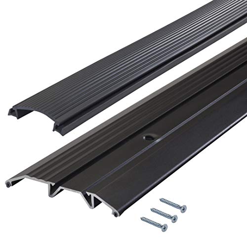 M-D Building Products 10116 Deluxe Low Threshold with Vinyl Seal, Bronze, 36" L x 3-3/4" W x 3/4"