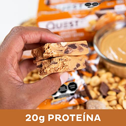 Quest Nutrition Protein Bar, Chocolate Peanut Butter, 2.12 Ounce, 12 Count