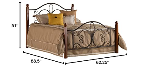 Hillsdale Furniture Hillsdale Milwaukee Post Queen Bed Textured Black